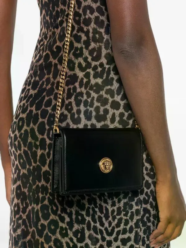 Versace Medusa Plaque Chain-link Shoulder Bag