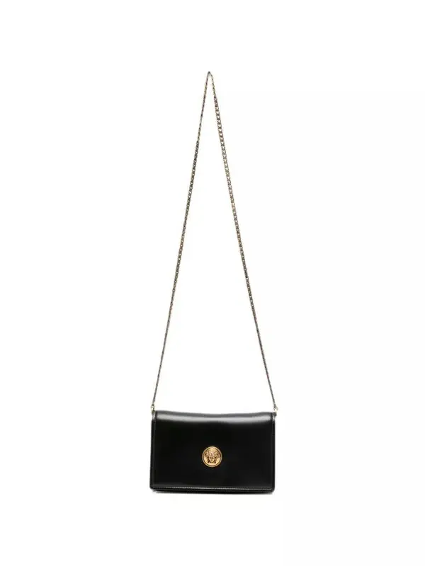 Versace Medusa Plaque Chain-link Shoulder Bag - Black
