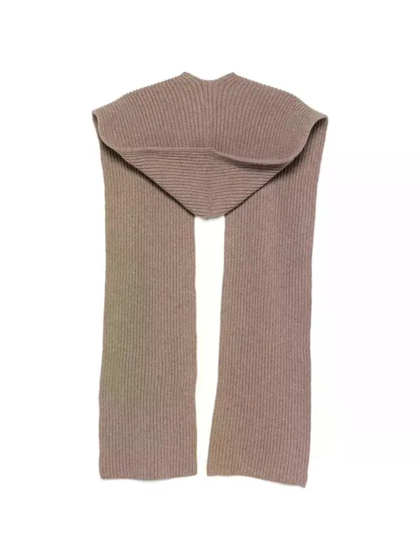 Soeur Ribbed-knit Hooded Scarf