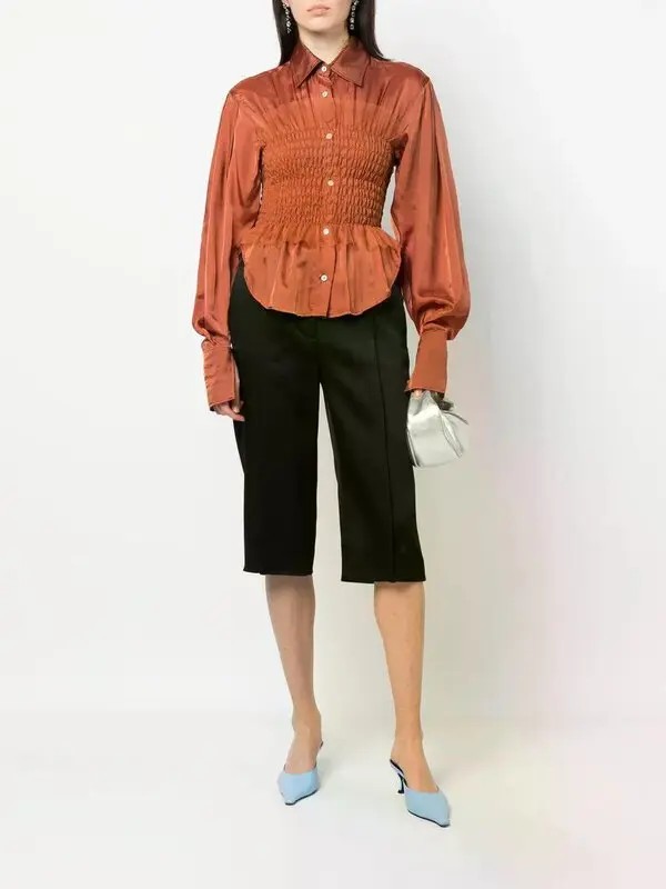 Viktor & Rolf Long-sleeve Smocked Shirt
