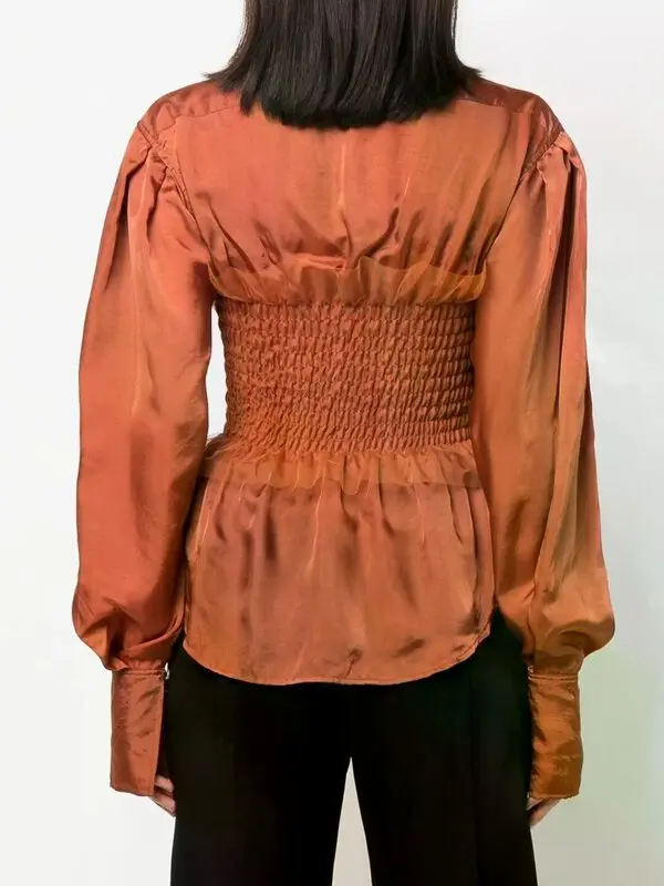 Viktor & Rolf Long-sleeve Smocked Shirt