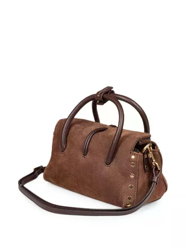ZANELLATO Baby Dotta Jones Studded Handbag - Brown