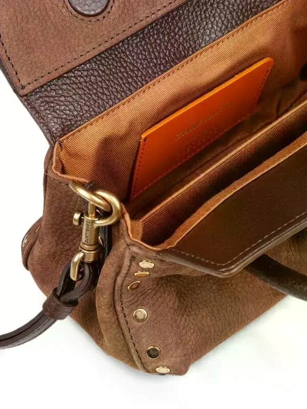 ZANELLATO Baby Dotta Jones Studded Handbag - Brown