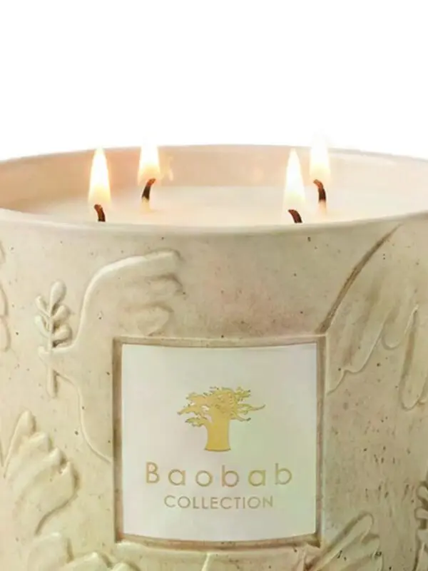 BAOBAB COLLECTION Paloma Embossed Ceramic Scented Candle - Neutrals
