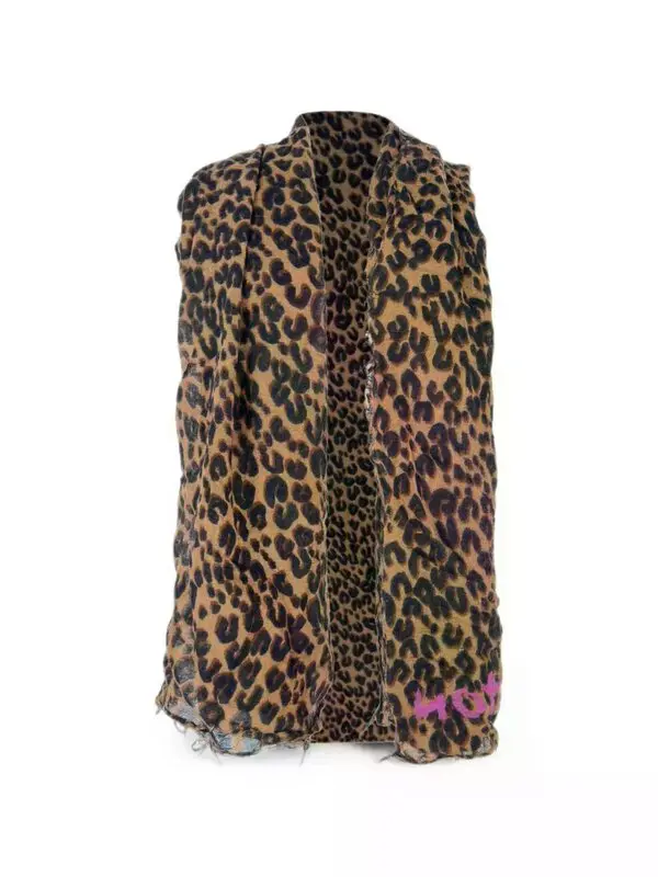 LOUIS VUITTON Stephen Sprouse Leopard-print Scarf