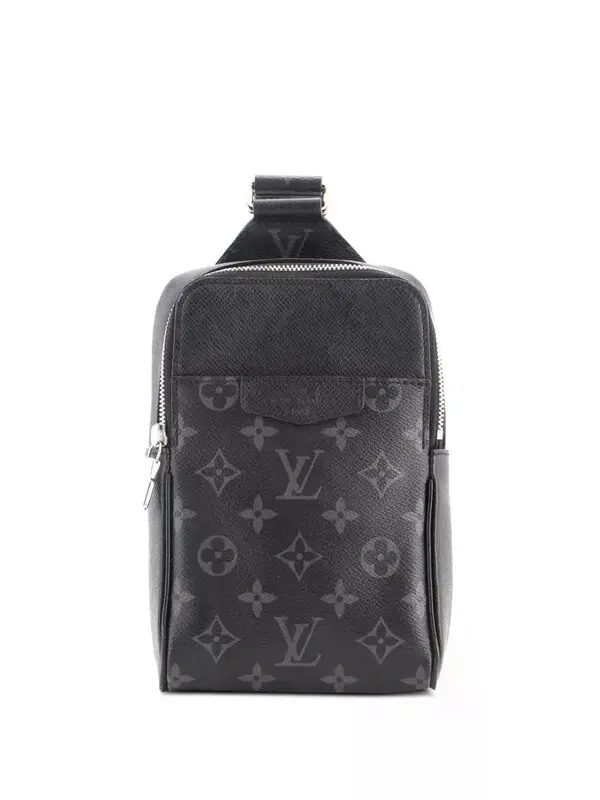 LOUIS VUITTON Outdoor Slingbag Monogram Taigarama Backpack - Black