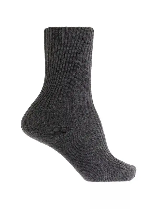 LISA YANG Ribbed-knit Cashmere Socks