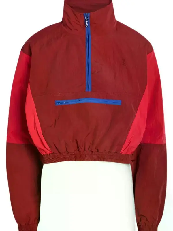 Saint Laurent Cassandre Cropped Jacket - Red