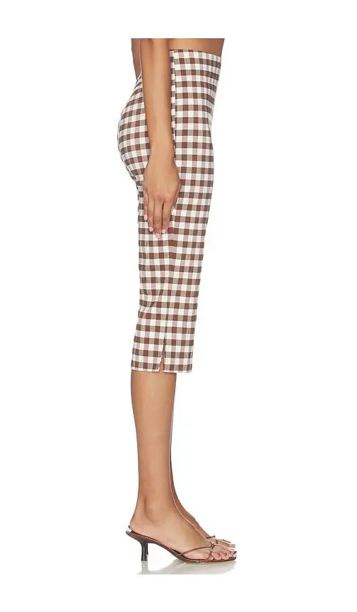 Majorelle Lake Capri Gingham Checks Trousers