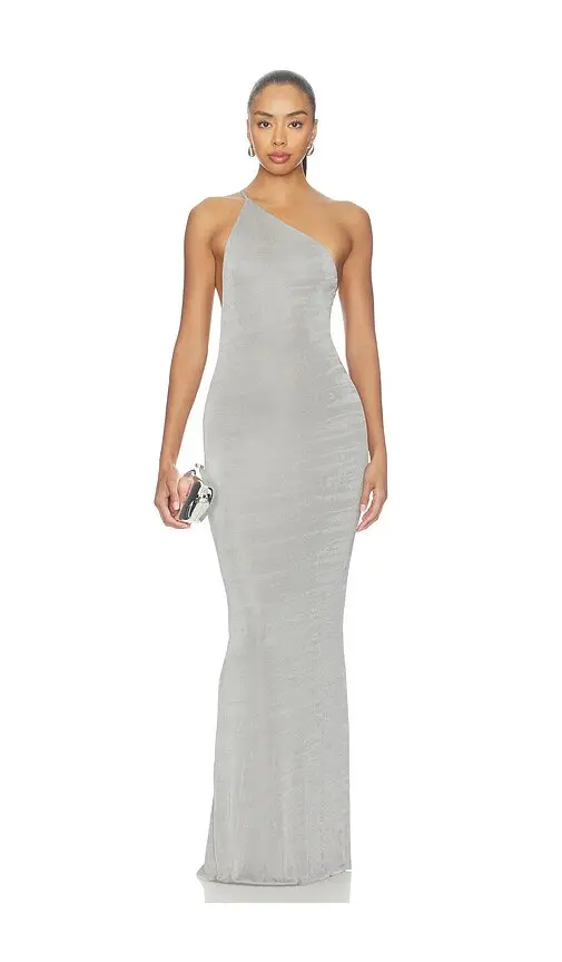 SEROYA Gabriella One-shoulder Maxi Dress