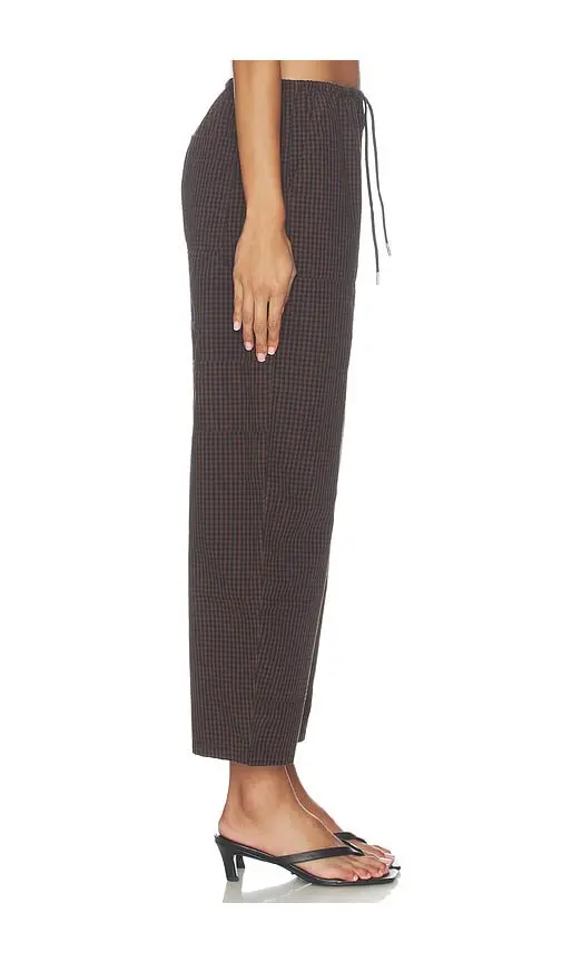 PISTOLA Theo Drawstring Poplin Pant In . Also