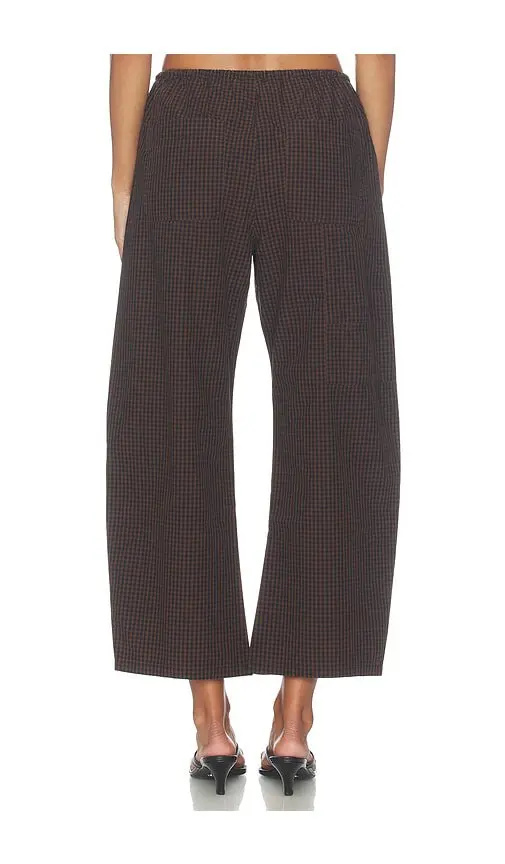 PISTOLA Theo Drawstring Poplin Pant In . Also