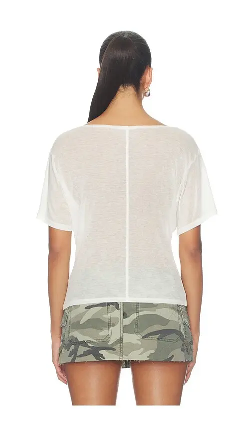 EB DENIM Madeo Cowl Neck Tee In . Also