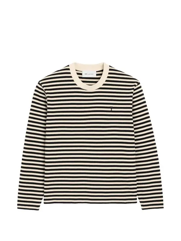 AMI Paris De Coeur Striped T-shirt