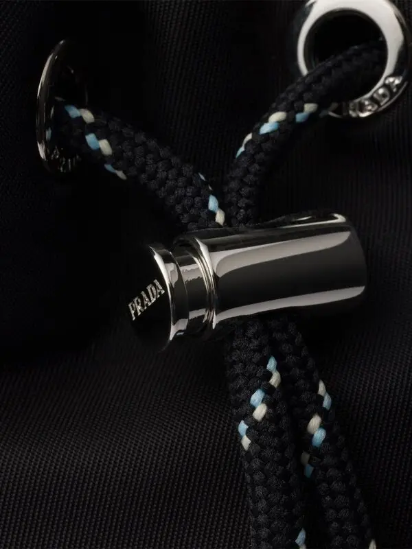 Prada Speedrock Re-nylon And Leather Pouch
