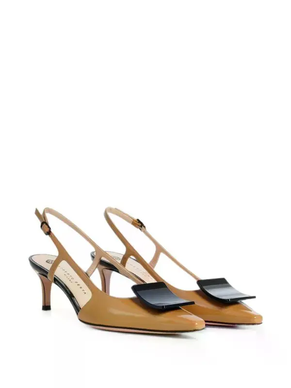 Roberto Festa Kimera Squared-accessory Slingback Heeled Pumps