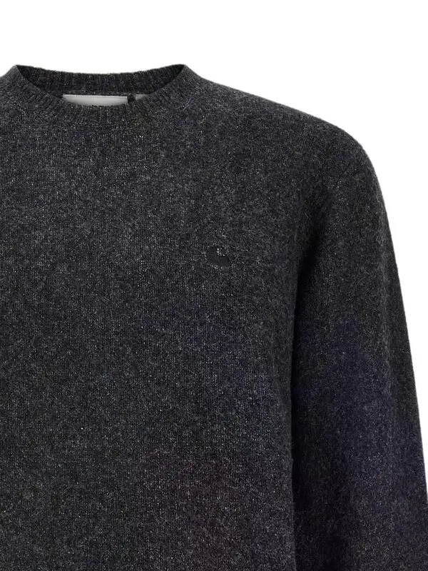 Carhartt Work In Progress Curtis Embroidered-logo Sweater - Grey
