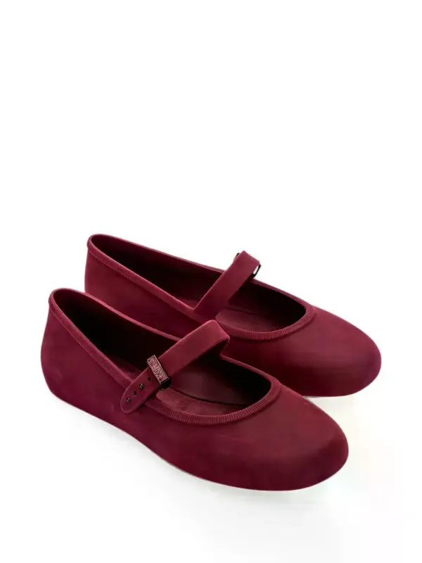 Melissa Soft Ballerina Velvet Ballet Flats - Red