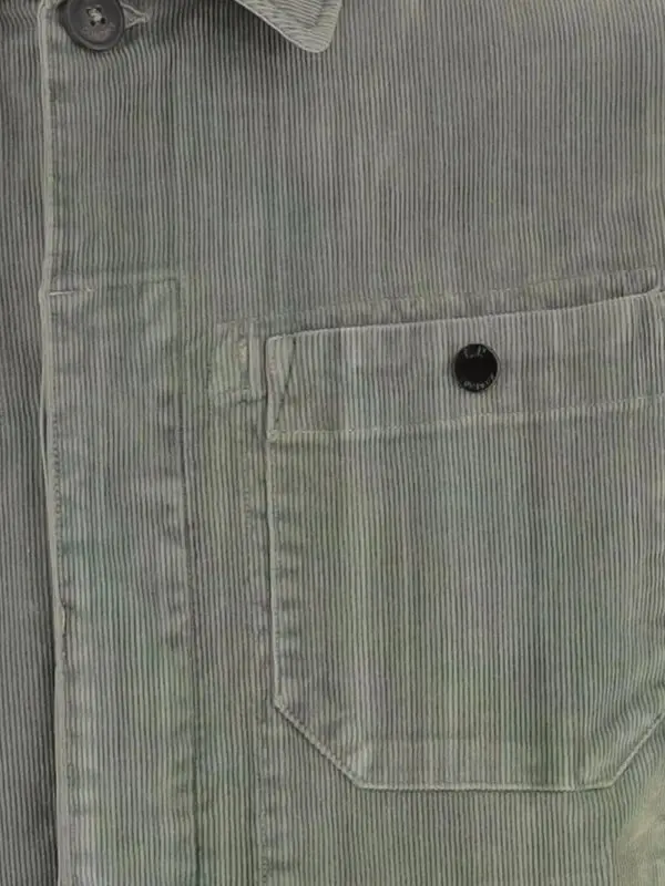 C.P. COMPANY Logo-detail Corduroy Shirt