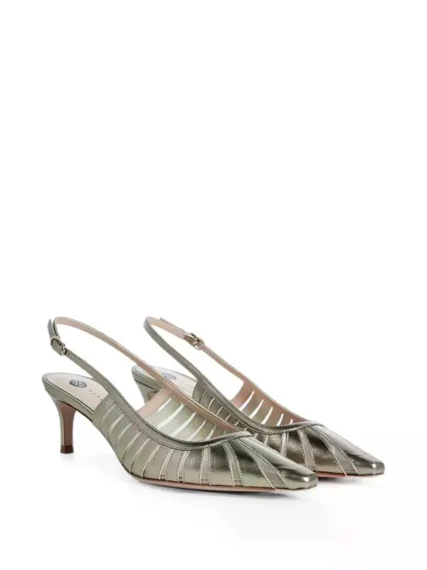 Roberto Festa Fenice Laser-cut Slingback Heeled Pumps