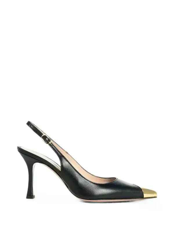 Roberto Festa Lavinia Point Metal-cap Heeled Pumps - Black