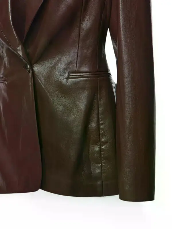 Andamane Single-breasted Peaked-lapel Blazer - Brown
