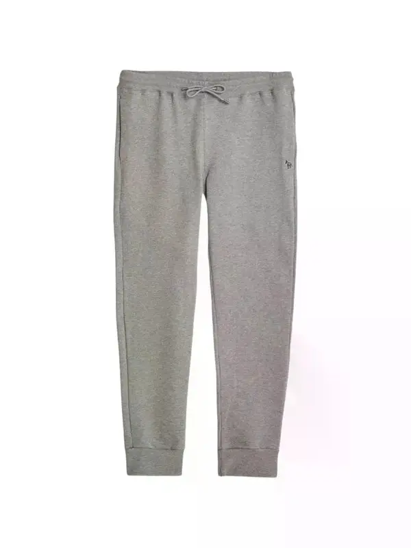 Paul Smith Elastic-waistband Zebra-logo Track Pants - Grey