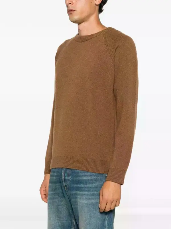 Saint Laurent Raglan Sleeve Crew Neck Knit