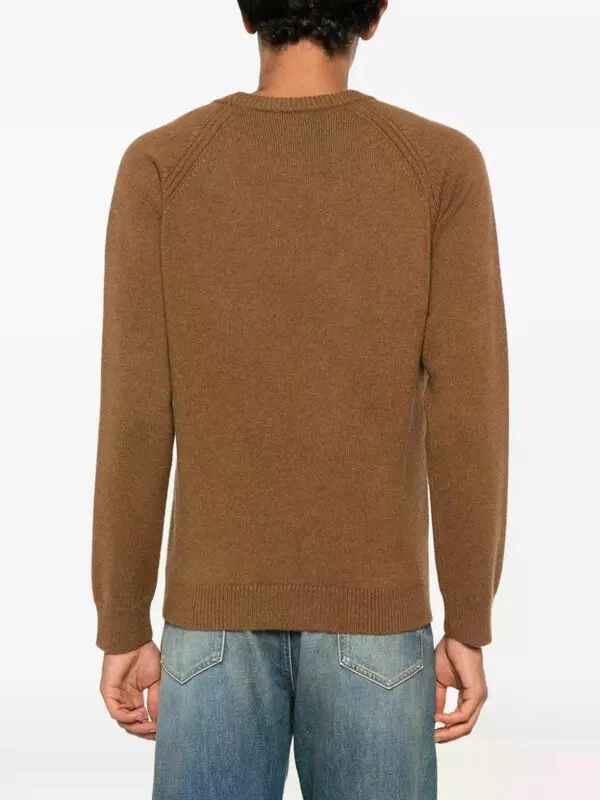 Saint Laurent Raglan Sleeve Crew Neck Knit