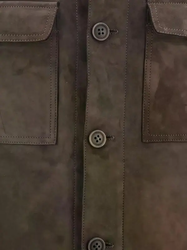 SALVATORE SANTORO Button-up Suede Jacket