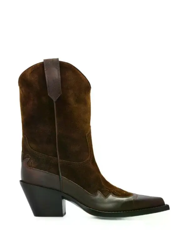 Paris Texas Dakota Cowboy Boots - Brown