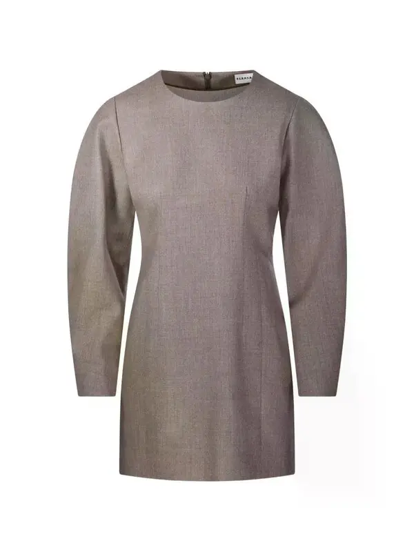P.a.r.o.s.h Mini Round-neck Puff-sleeve Dress