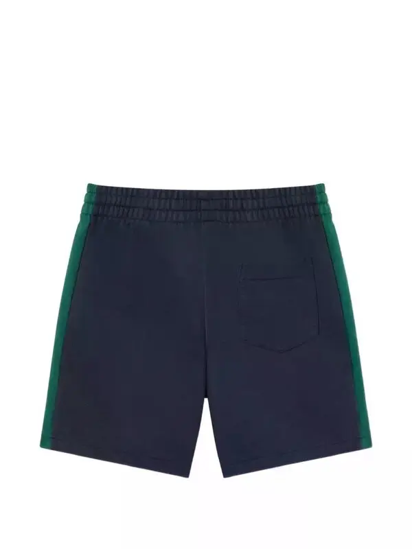 Casablanca Navy & Green Panelled Sweatshorts