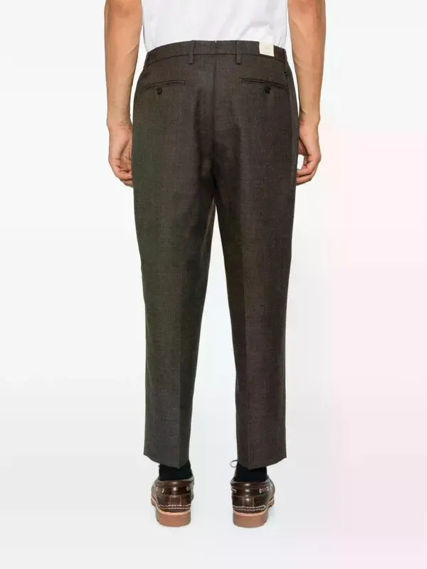BRIGLIA 1949 Pleated Twill-weave Trousers