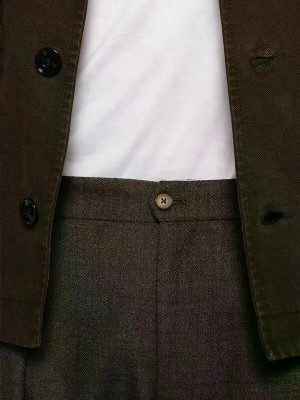BRIGLIA 1949 Pleated Twill-weave Trousers