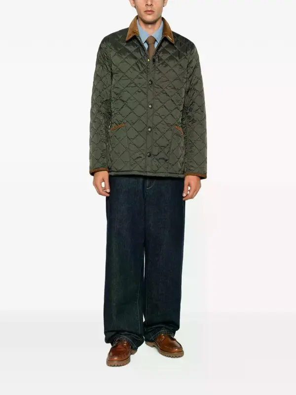 Barbour Liddesdale Quilted Jacket With Corduroy Collar