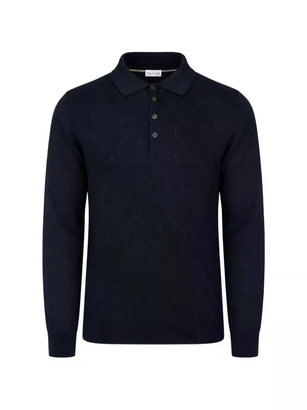 Pal Zileri Long-sleeve Wool Polo Shirt