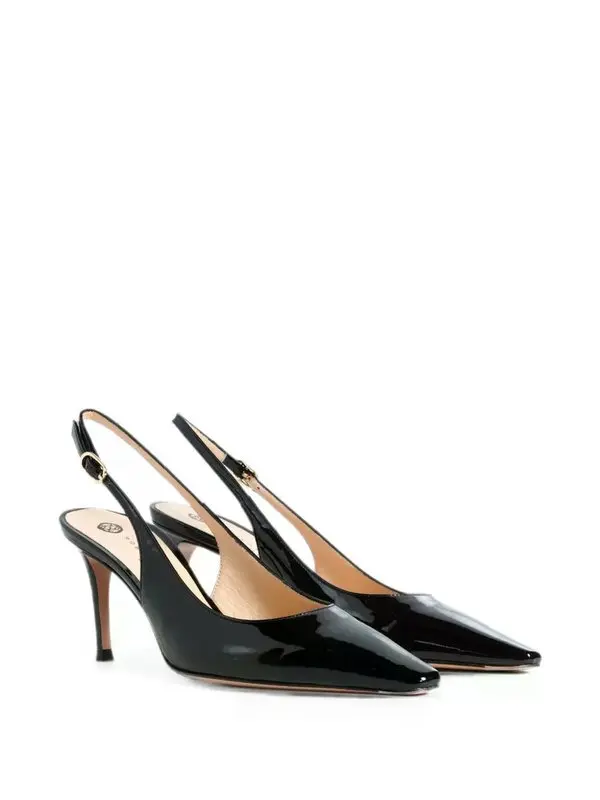 Roberto Festa Patent Leather Slingback Stiletto Pumps