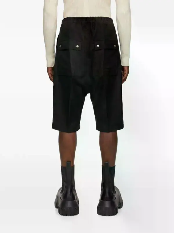 Rick Owens Drawstring-waist Drop-crotch Shorts