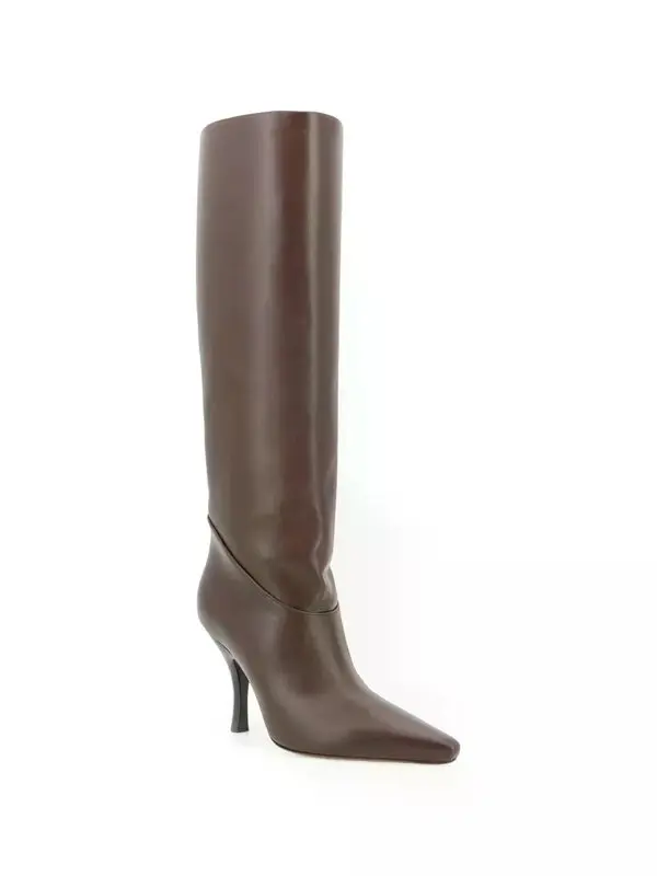 Paris Texas Pointed-toe Knee-high Boots - Brown