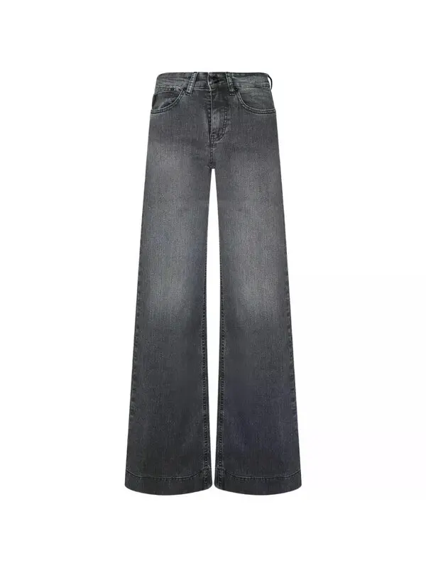 LOIS Faded Wide-leg Jeans - Grey