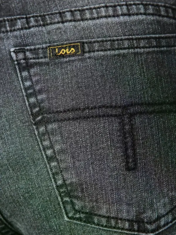LOIS Faded Wide-leg Jeans