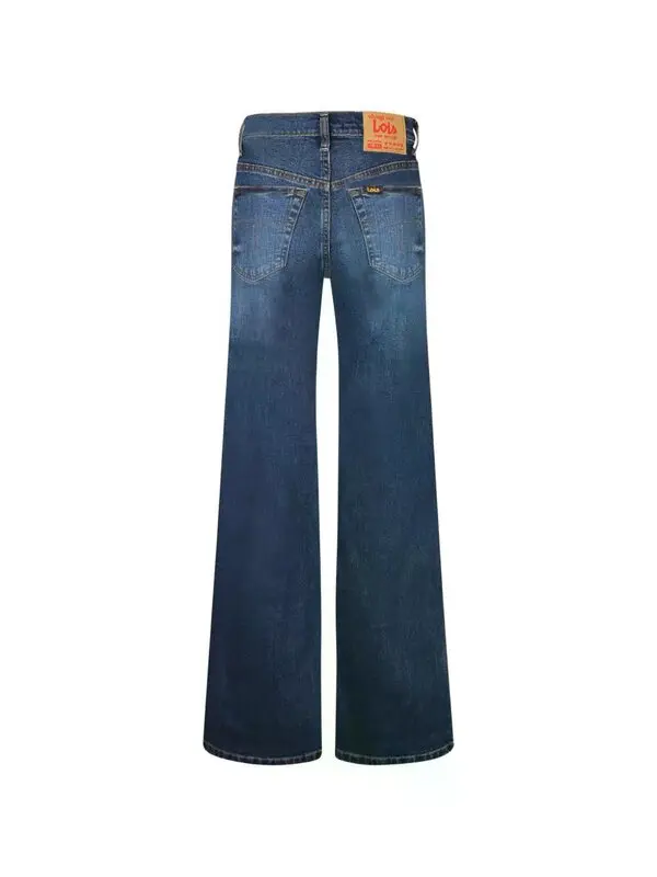 LOIS Logo-patch Wide-leg Jeans