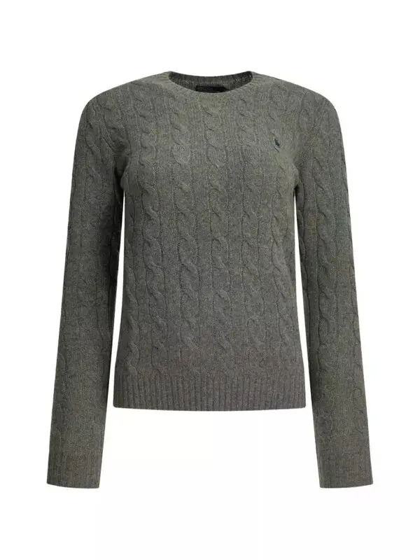 Polo Ralph Lauren Cable Wool-cashmere Crewneck Jumper - Grey