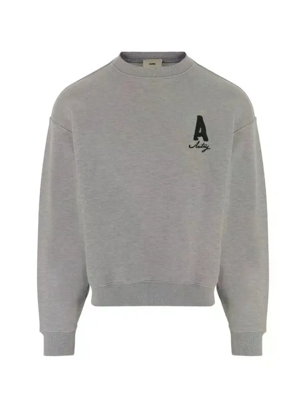 AUTRY Heritage Sweatshirt With Washed Effect - Grey