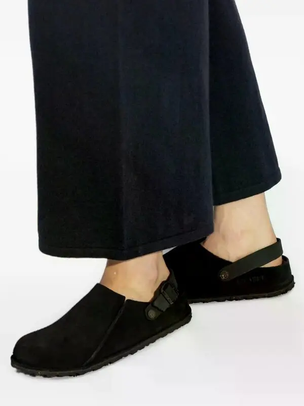 BIRKENSTOCK Lutry Suede Flat Mules