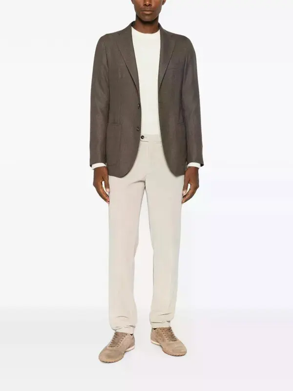 BRIGLIA 1949 Corduroy-effect Straight-leg Trousers