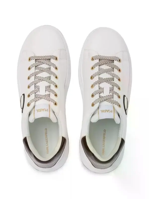 Karl Lagerfeld Leather Logo Patch Kapri Sneakers
