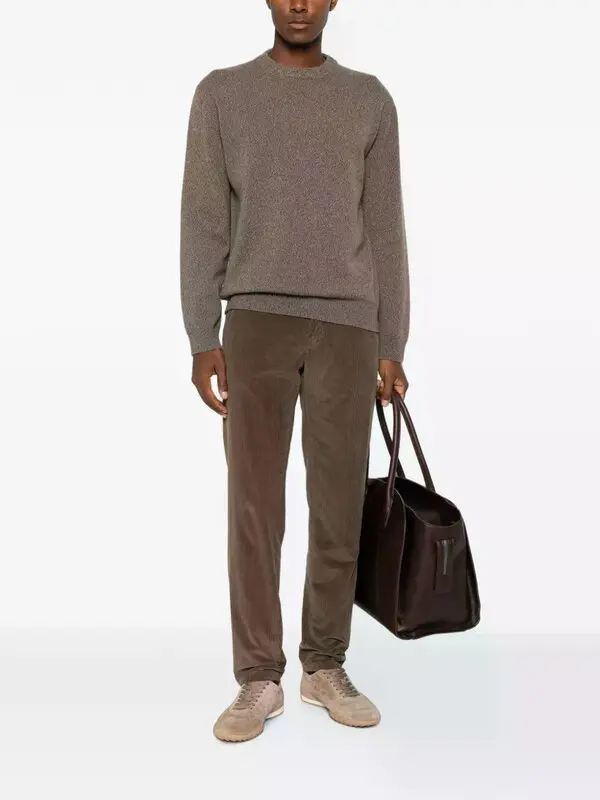 BRIGLIA 1949 Corduroy-effect Straight-leg Trousers