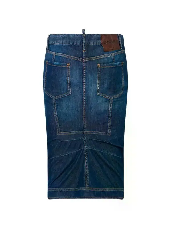 Dsquared2 Kick Mid Skirt - Blue